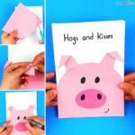 Hogs and Kisses Valentine's Day Card - Easy Peasy and Fun