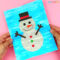 Newspaper Snowman Art Idea - Easy Peasy and Fun
