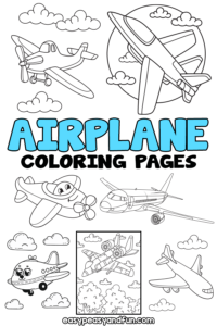 Printable Airplane Coloring Pages - Lots of Free Sheets - Easy Peasy ...