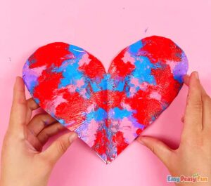 Easy Heart Symmetry Art - Easy Peasy and Fun