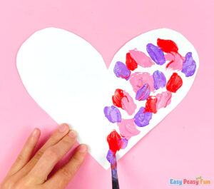 Easy Heart Symmetry Art - Easy Peasy and Fun
