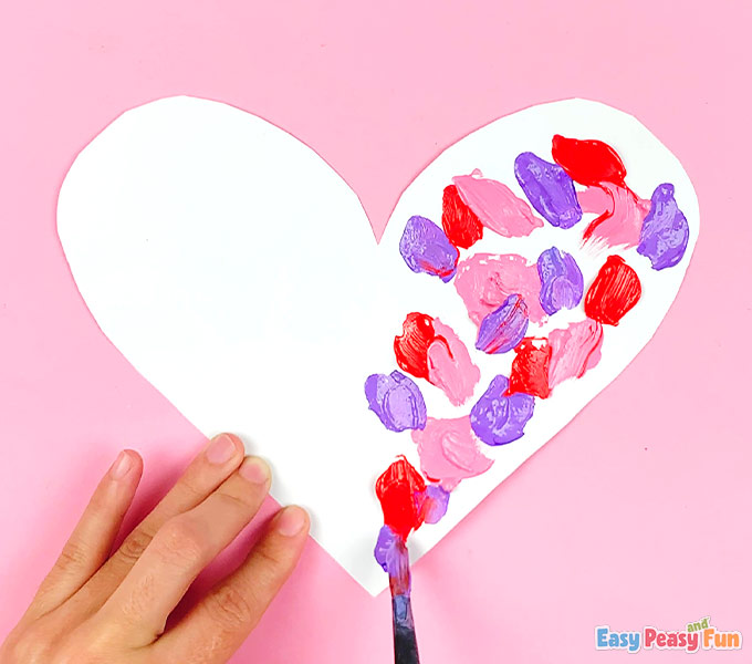 Easy Heart Symmetry Art - Easy Peasy and Fun