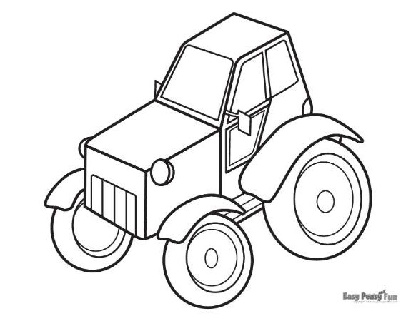 Printable Tractor Coloring Pages – Lots of Free Sheets - Easy Peasy and Fun