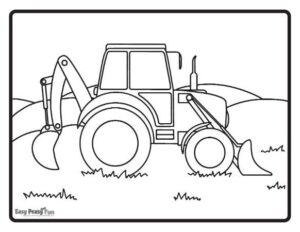 Printable Tractor Coloring Pages – Lots of Free Sheets - Easy Peasy and Fun