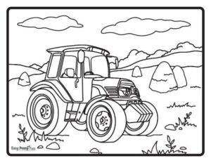 Printable Tractor Coloring Pages – Lots of Free Sheets - Easy Peasy and Fun