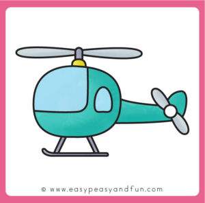 How to Draw a Helicopter – Step by Step Drawing Tutorial - Easy Peasy ...