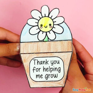 Thank You for Helping Me Grow Craft for Mother's Day - Easy Peasy and Fun