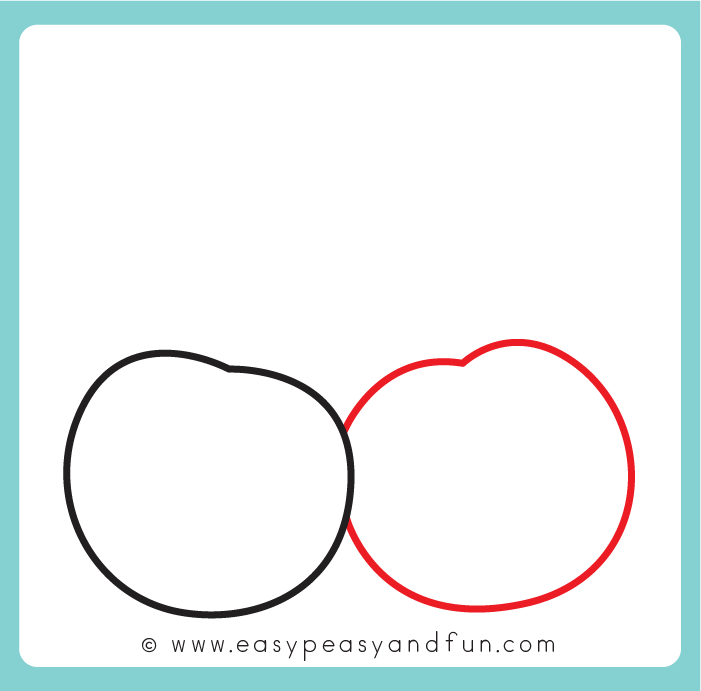 How to Draw Cherries – Step by Step Drawing Tutorial - Easy Peasy and Fun