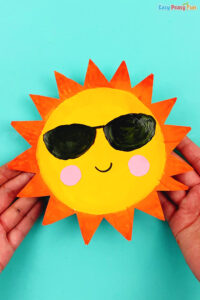 Paper Plate Sun Craft - Easy Peasy and Fun