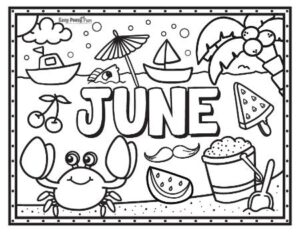 Free Printable Months of the Year Coloring Pages - Easy Peasy and Fun