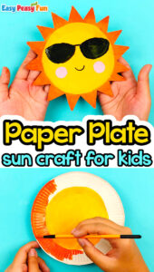 Paper Plate Sun Craft - Easy Peasy and Fun