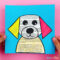 Newspaper Dog Collage - Easy Peasy and Fun