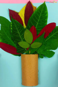 Toilet Paper Roll Tree Craft Idea - Easy Peasy and Fun