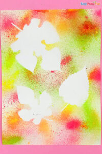 Leaf Spray Painting Art - Easy Peasy and Fun