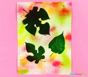 Leaf Spray Painting Art - Easy Peasy and Fun
