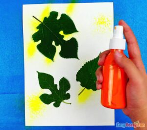 Leaf Spray Painting Art - Easy Peasy and Fun