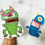 Printable Monster Finger Puppets - Easy Peasy and Fun