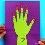 Halloween Handprint Art Witch Hand - Easy Peasy and Fun