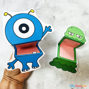 Printable Monster Finger Puppets - Easy Peasy and Fun