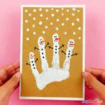 Handprint Snowmen Craft Idea - Easy Peasy and Fun
