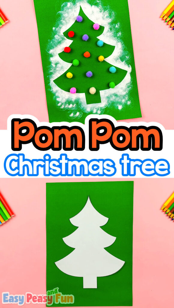 Pom Pom Christmas Tree Craft - Easy Peasy and Fun