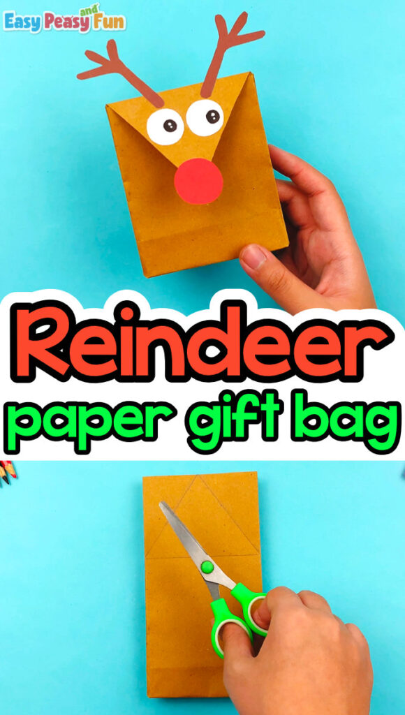 Paper Reindeer Gift Bag - Easy Peasy and Fun