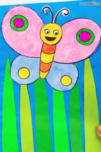 Easy Paper Butterfly Spring Craft - Easy Peasy and Fun