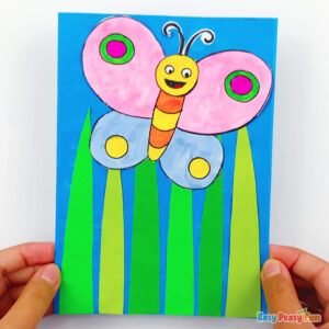 Easy Paper Butterfly Spring Craft - Easy Peasy and Fun