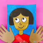 Self Portrait Handprint Craft - Easy Peasy and Fun