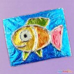 Easy Hot Glue Tin Foil Fish Craft - Easy Peasy and Fun