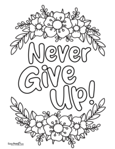 Positive Coloring Pages for Kids - Easy Peasy and Fun