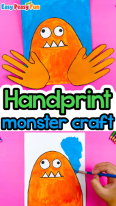 Monster Handprint Craft - Easy Peasy and Fun