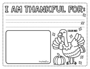 Free Printable Thanksgiving Placemats - Easy Peasy and Fun
