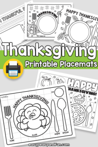 Free Printable Thanksgiving Placemats - Easy Peasy and Fun