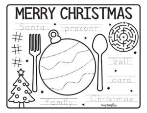 Free Printable Christmas Placemats - Easy Peasy and Fun
