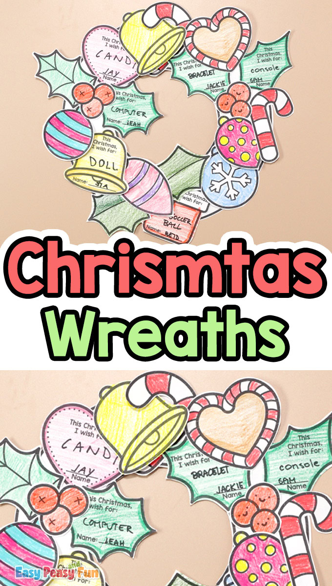 Printable Christmas Wreaths - Easy Peasy and Fun