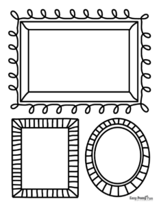 Printable Blank Picture Frame Templates (Writing and Drawing Prompts ...