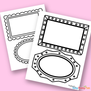 Printable Blank Picture Frame Templates (Writing and Drawing Prompts ...