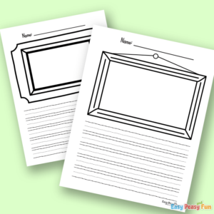 Printable Blank Picture Frame Templates (Writing and Drawing Prompts ...