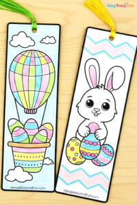 Free Printable Easter Bookmarks to Color - Easy Peasy and Fun