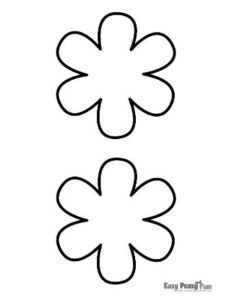 Free Printable Flower Templates (Outlines for Crafts) - Easy Peasy and Fun
