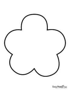 Free Printable Flower Templates (Outlines for Crafts) - Easy Peasy and Fun