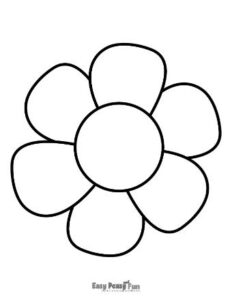 Free Printable Flower Templates (Outlines for Crafts) - Easy Peasy and Fun