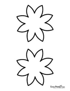 Free Printable Flower Templates (Outlines for Crafts) - Easy Peasy and Fun