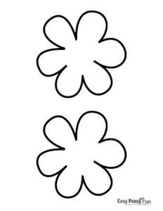 Free Printable Flower Templates (Outlines for Crafts) - Easy Peasy and Fun