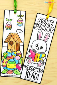 Free Printable Easter Bookmarks to Color - Easy Peasy and Fun