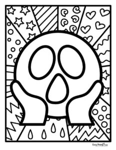 Free Printable Emoji Pop Art Coloring Pages - Easy Peasy and Fun