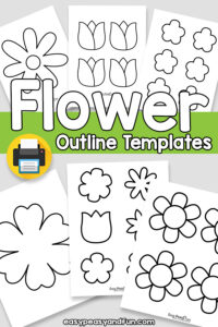 Free Printable Flower Templates (Outlines for Crafts) - Easy Peasy and Fun
