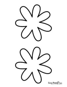 Free Printable Flower Templates (Outlines for Crafts) - Easy Peasy and Fun