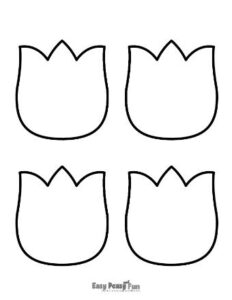 Free Printable Flower Templates (Outlines for Crafts) - Easy Peasy and Fun